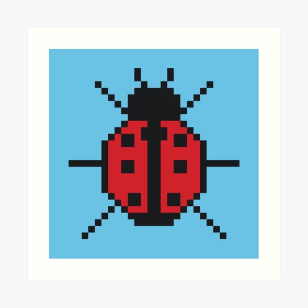 "8 Bit Pixel Art LadyBug" Art Print for Sale by 8bitpixelart | Redbubble