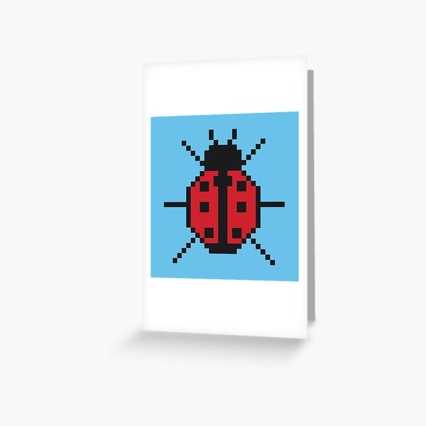 "8 Bit Pixel Art LadyBug" Greeting Card for Sale by 8bitpixelart ...