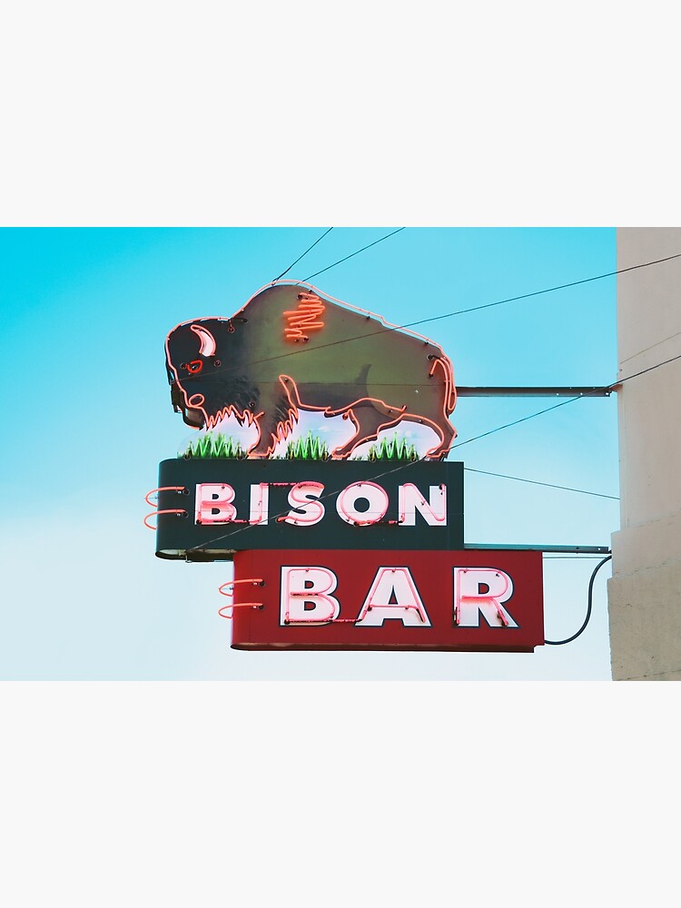 "Bison Bar" Poster for Sale by ABaileyPhoto | Redbubble