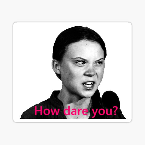 "Angry Greta" Sticker by AlienDesigner | Redbubble