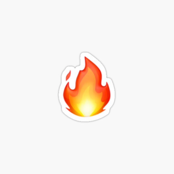 "ITS LIT Emoji" Sticker for Sale by Emojipedia | Redbubble