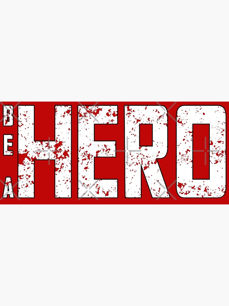 "Be A Hero Logo" Photographic Print by CenturyComics | Redbubble
