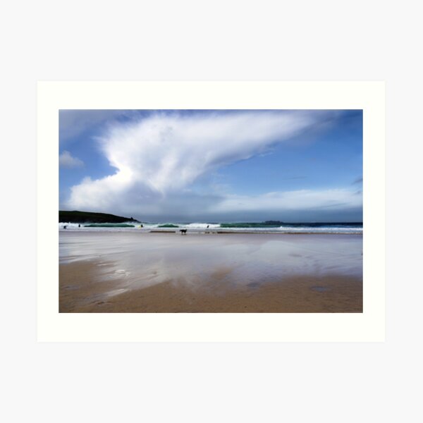 "Harlyn Bay, Cornwall" Art Print for Sale by Andrew-Hocking | Redbubble