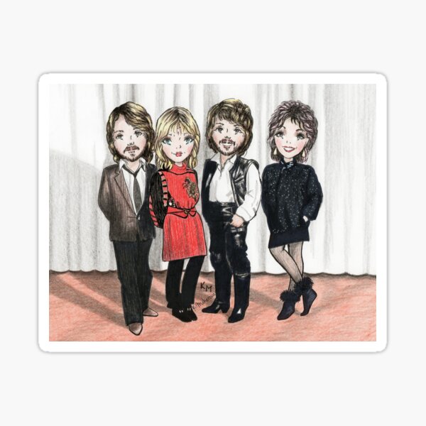 "Four" Sticker for Sale by KateMakStudio | Redbubble