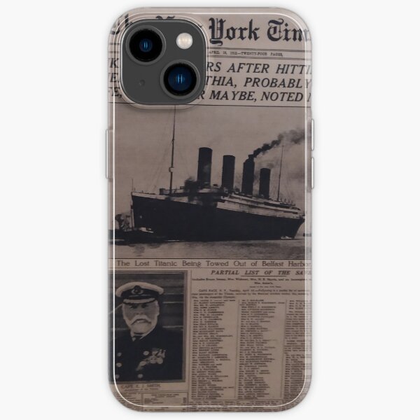 "NEW YORK TIMES COVER THE DAY AFTER THE TITANIC FLOODED" iPhone Case ...