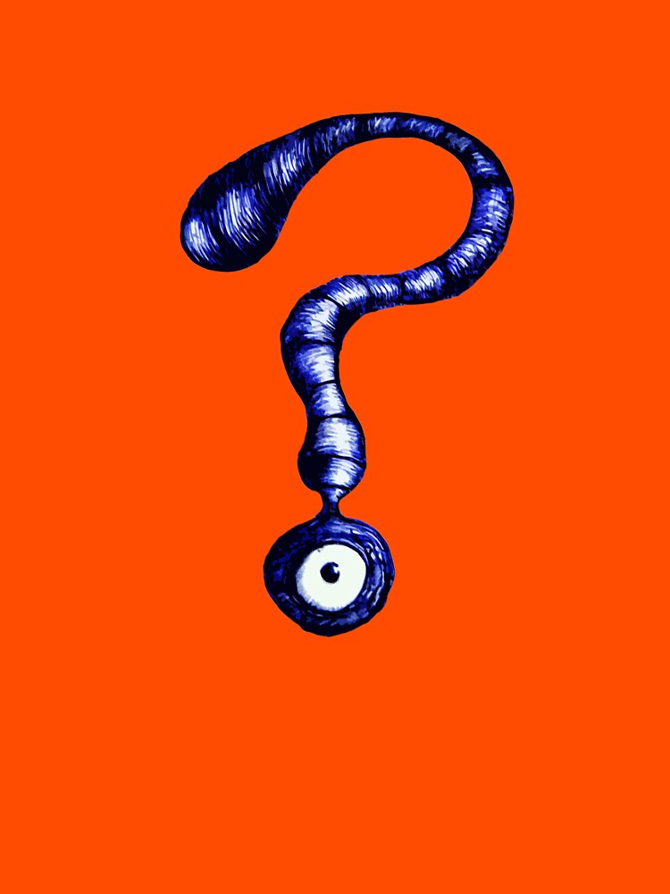 "Worm Question Mark" Unisex T-Shirt by averybadbear | Redbubble