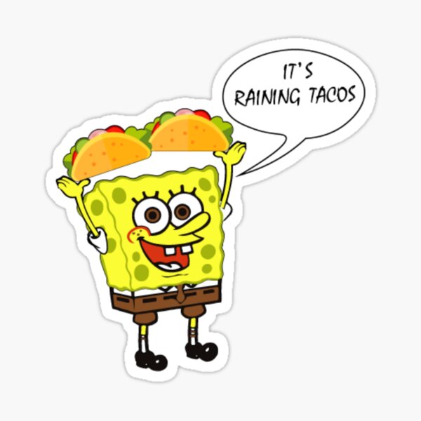 Raining Tacos Stickers | Redbubble