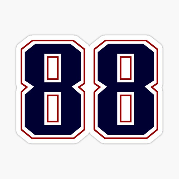 "#88" Sticker by mellbee | Redbubble