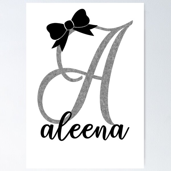 Aleena Name Logo