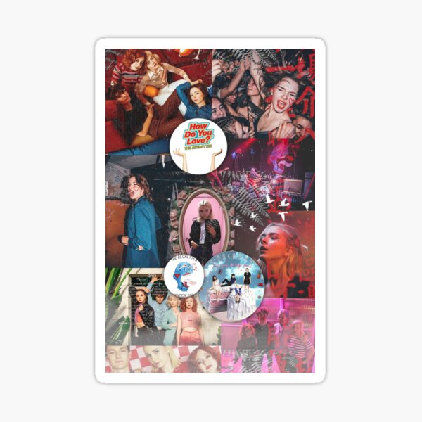 "Aesthetic Mood board Sticker 7" Sticker by lindsdadourian | Redbubble