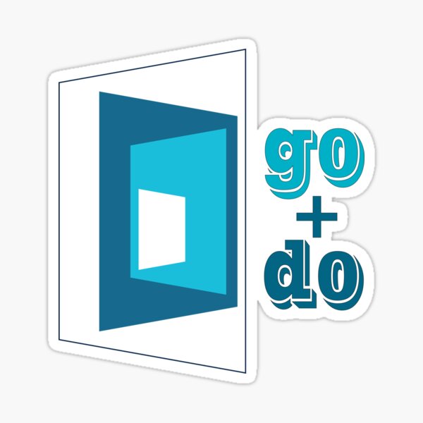 "Go and Do Blue - LDStreetwear" Sticker for Sale by LDStreetwear ...