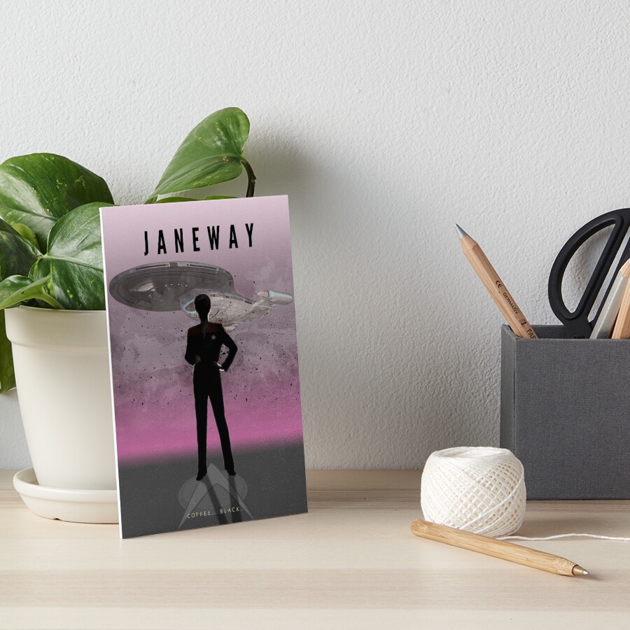 "Star Trek Captains - Janeway" Poster for Sale by rykker | Redbubble