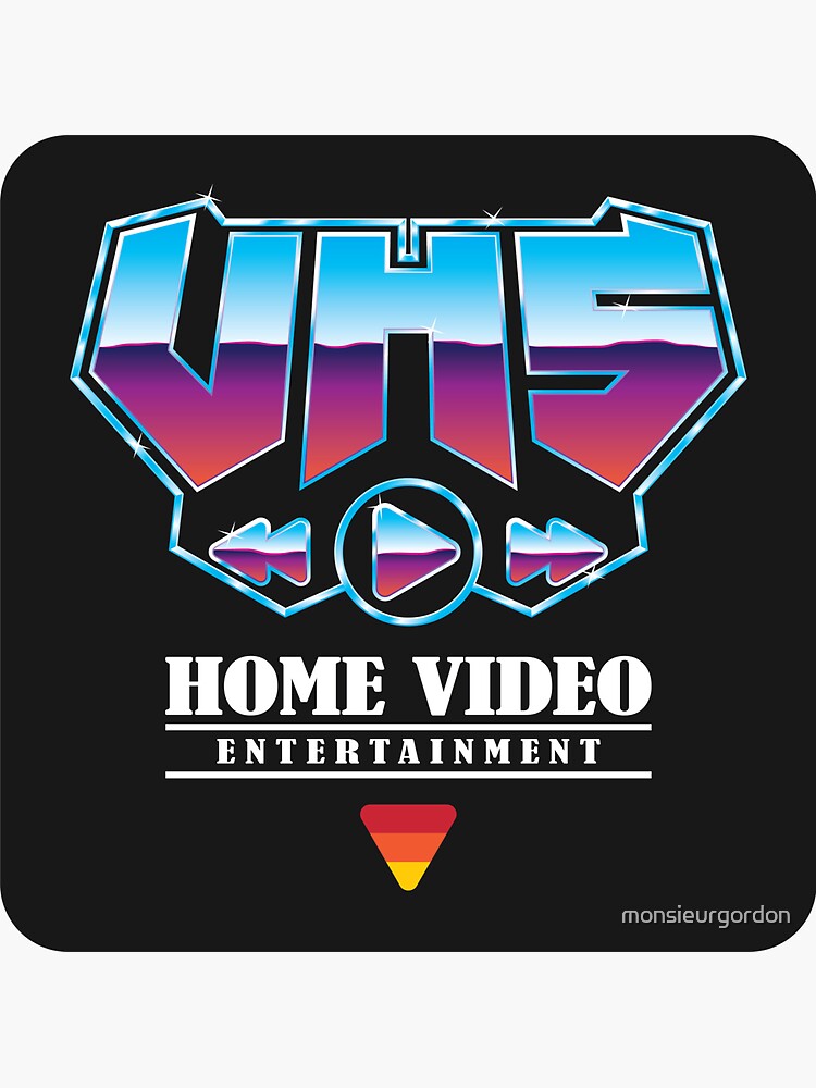 "80s VHS" Sticker for Sale by monsieurgordon | Redbubble