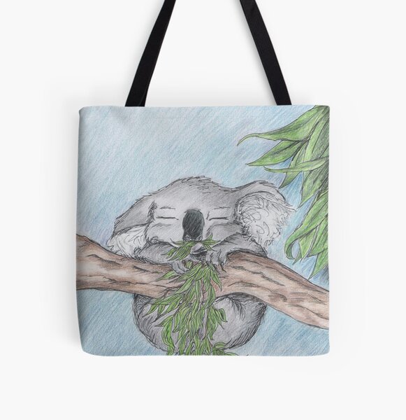 "Sleep Eating Koala Style" Tote Bag for Sale by AussieLogic | Redbubble