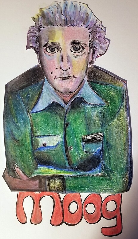 "Bob Moog in Color" by radicalcanvas | Redbubble