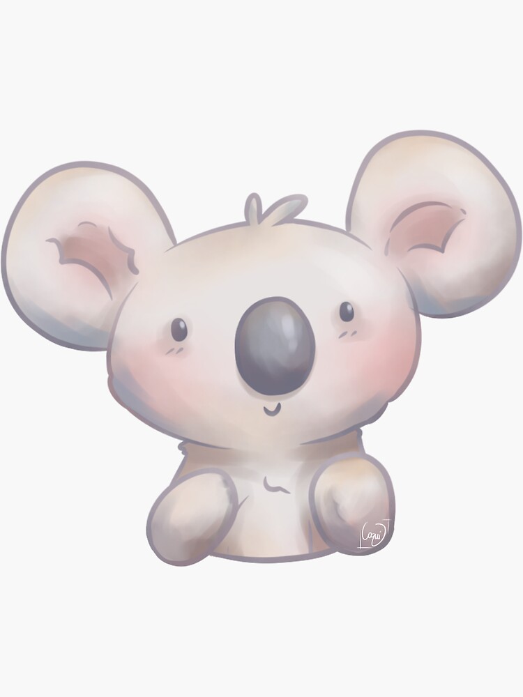 "Chibi Koala" Sticker by coqui-kwak | Redbubble
