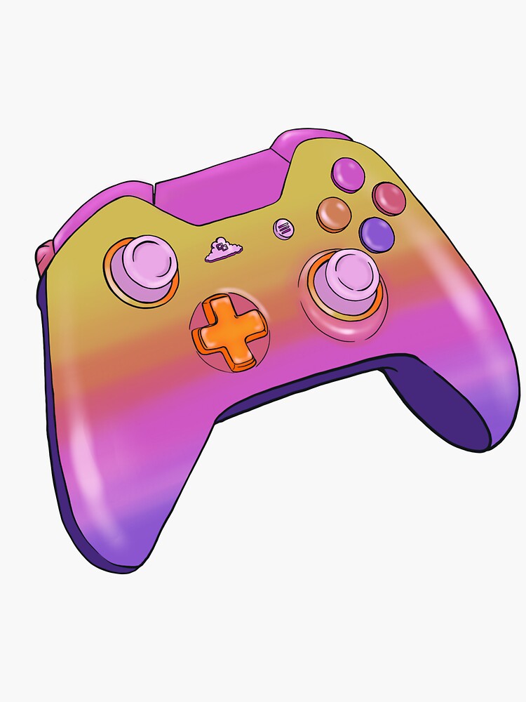 "Sunset Controller" Sticker for Sale by BlackSheepFold | Redbubble