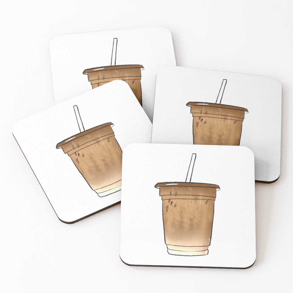 "Iced latte" Sticker for Sale by Milli Co Studio | Redbubble