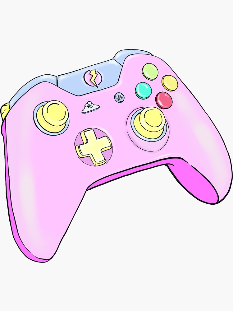 "Pastel Controller" Sticker for Sale by BlackSheepFold | Redbubble