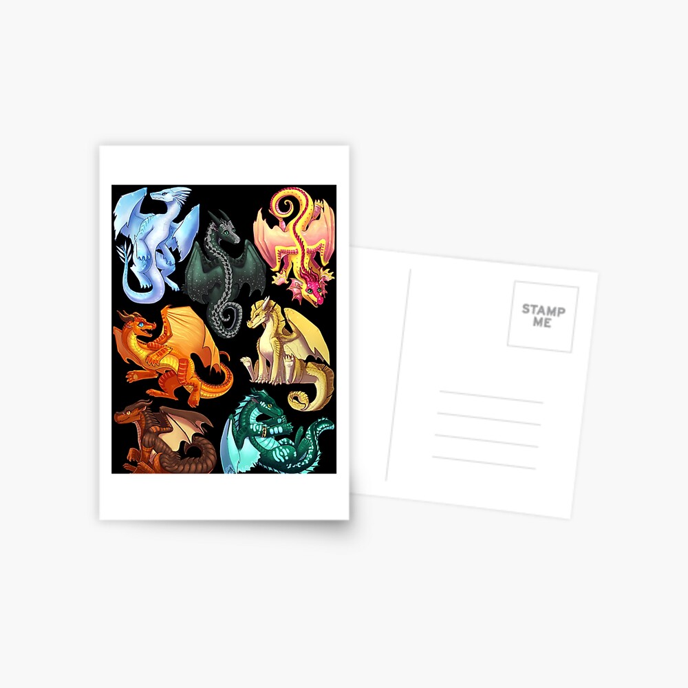 "Wings of Fire - Jade Winglet Dragonets: Moonwatcher, Winter, Qibli ...