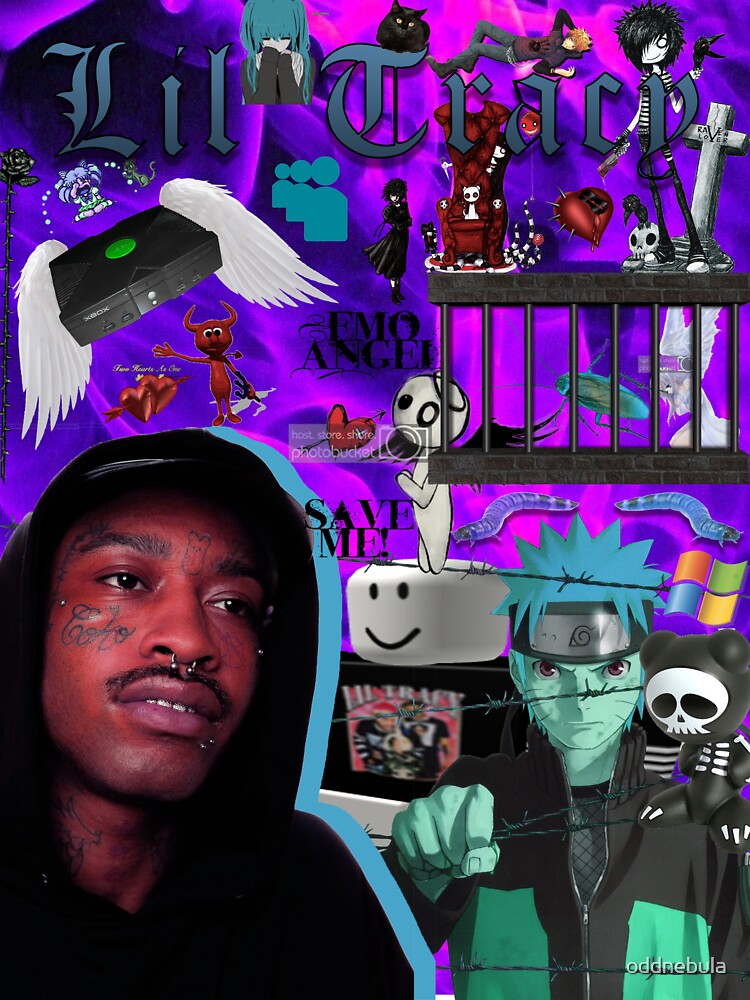 "emo angel lil tracy" Sticker for Sale by oddnebula | Redbubble