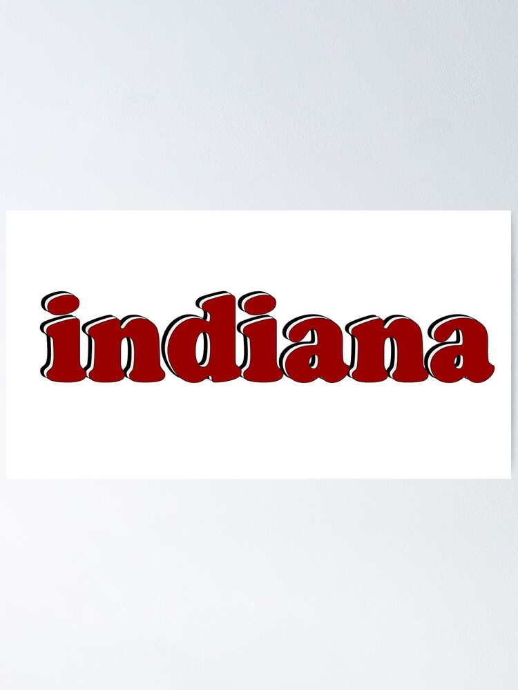 "Indiana University Sticker " Poster for Sale by sofialepore | Redbubble