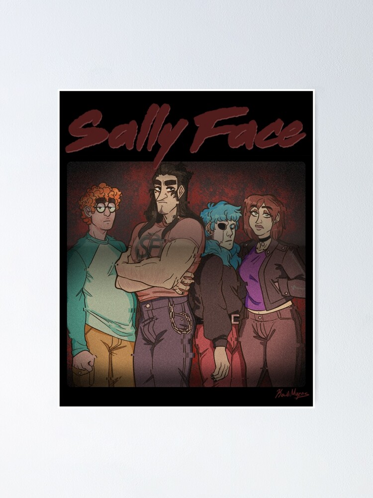 "Sally Face " Poster for Sale by lilmisskiwi | Redbubble