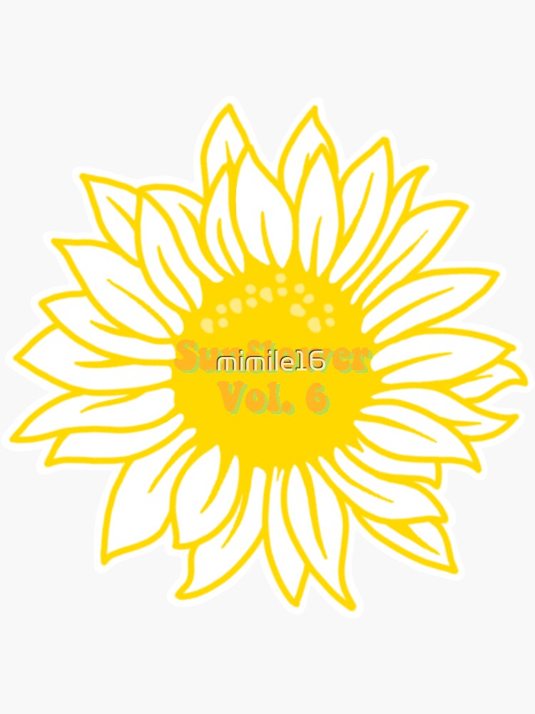 "Sunflower Vol. 6 Harry Styles" Sticker for Sale by mimile16 | Redbubble