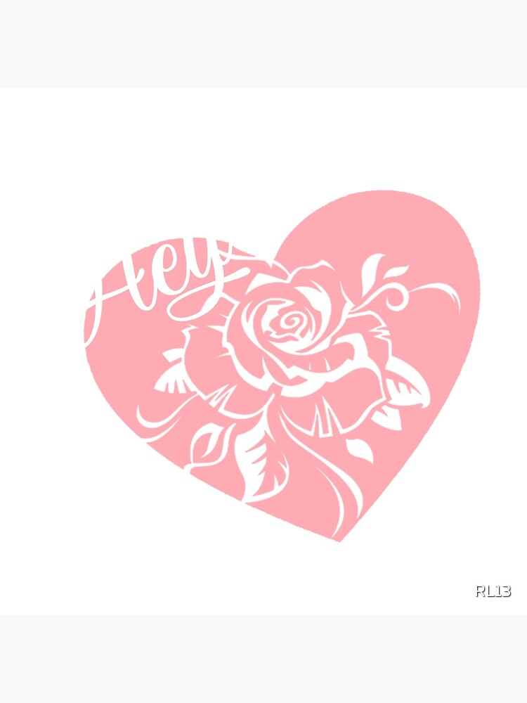 "Hey! heart" Poster for Sale by RL13 | Redbubble