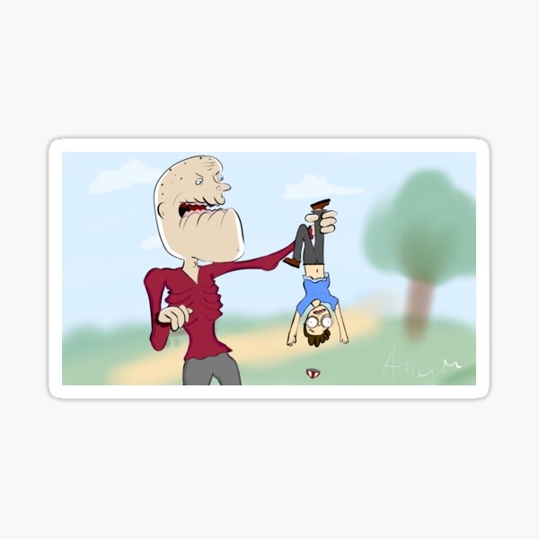 Grumpy Old Man Cartoon Stickers | Redbubble
