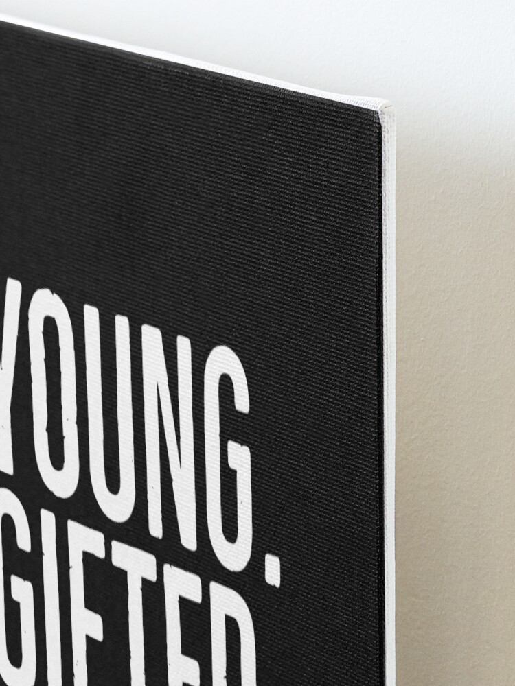 Lámina montada «Joven. Dotado. Black., Celebrate Black Youth, African ...