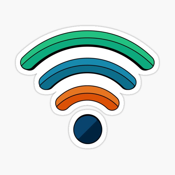 "WiFi Hotspot Cool Logo" Sticker for Sale by cs651989 | Redbubble
