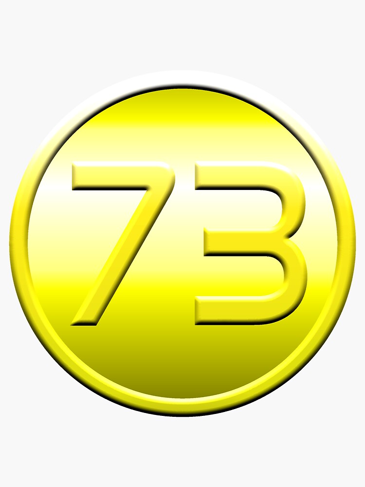 "Golden 73" Sticker for Sale by kerchow | Redbubble