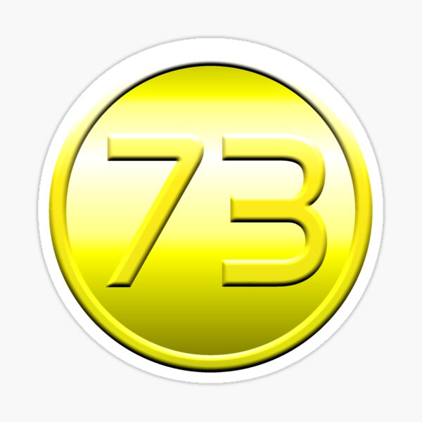 "Golden 73" Sticker for Sale by kerchow | Redbubble