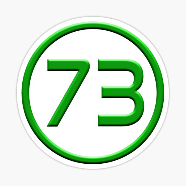 "Green 73" Sticker for Sale by kerchow | Redbubble