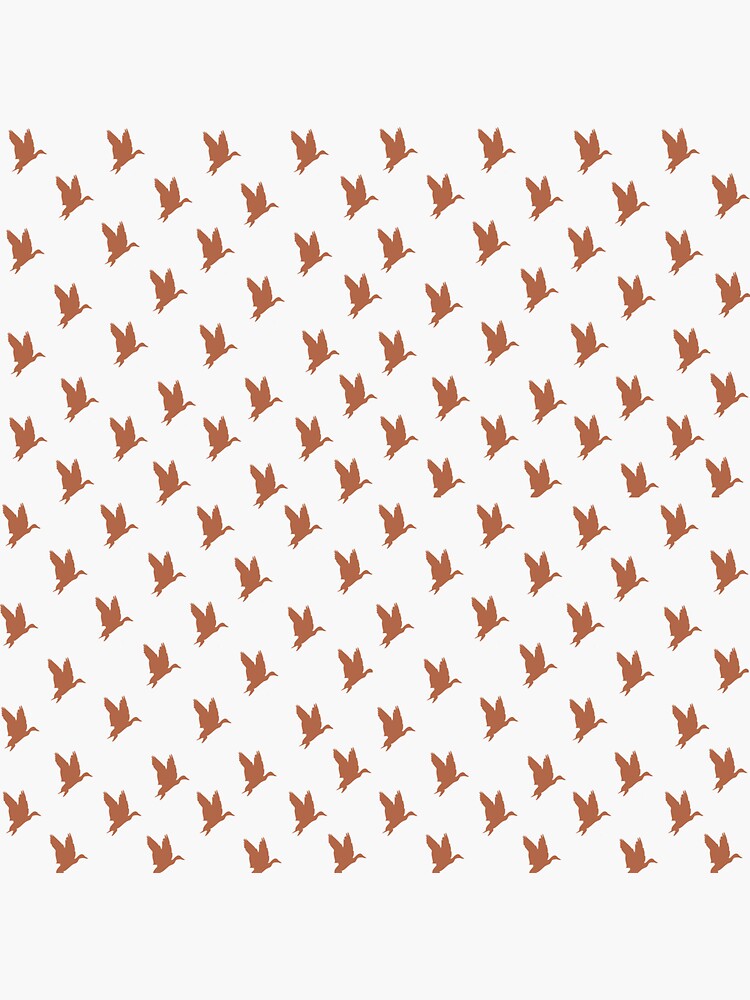 "Wild Geese in Flight - Fabric Design - Interior Design" Sticker by ...