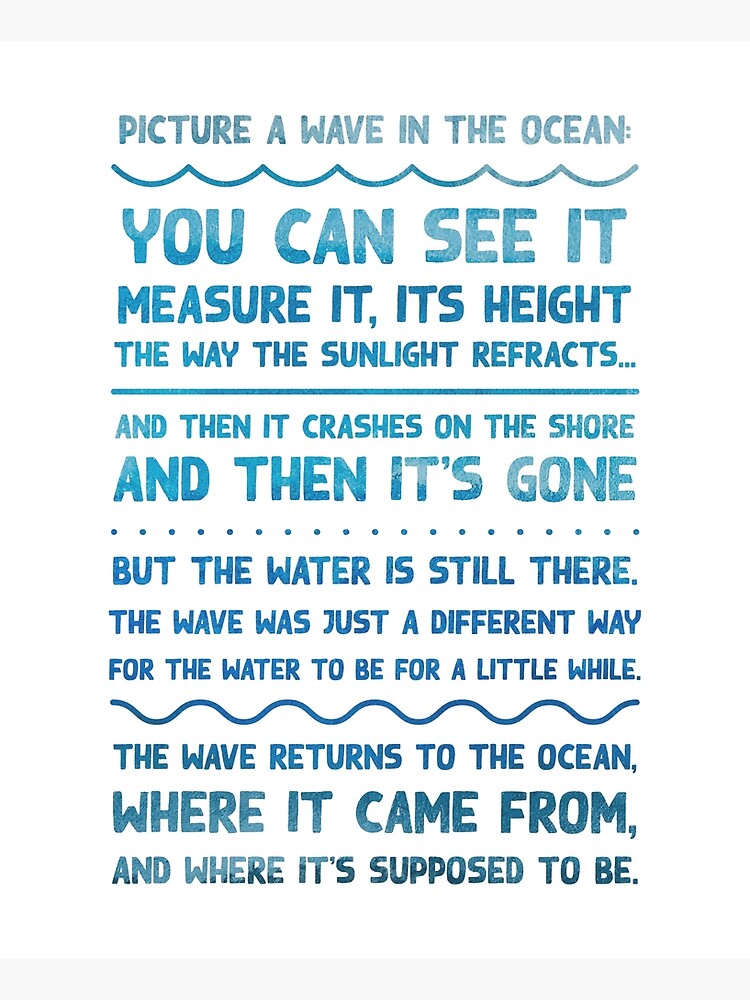 "The Good Place - Picture a Wave" Poster for Sale by yeekonline | Redbubble