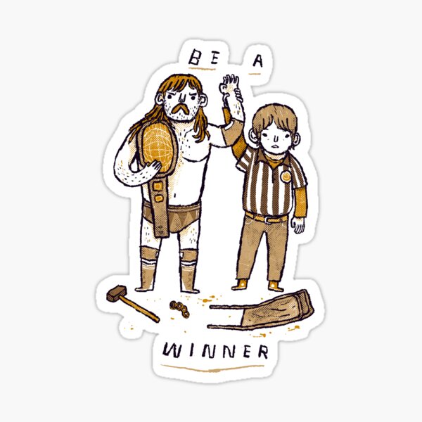 "be a winner" Sticker for Sale by louros | Redbubble