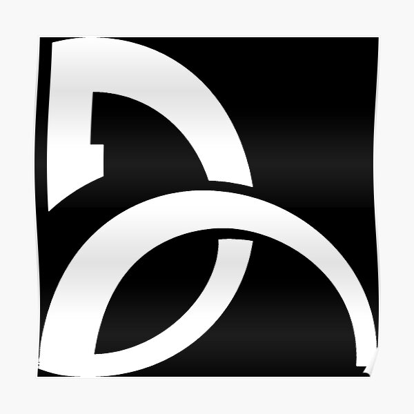 "NOVAK DJOKOVIC LOGO White" Poster by ashleymarvin | Redbubble