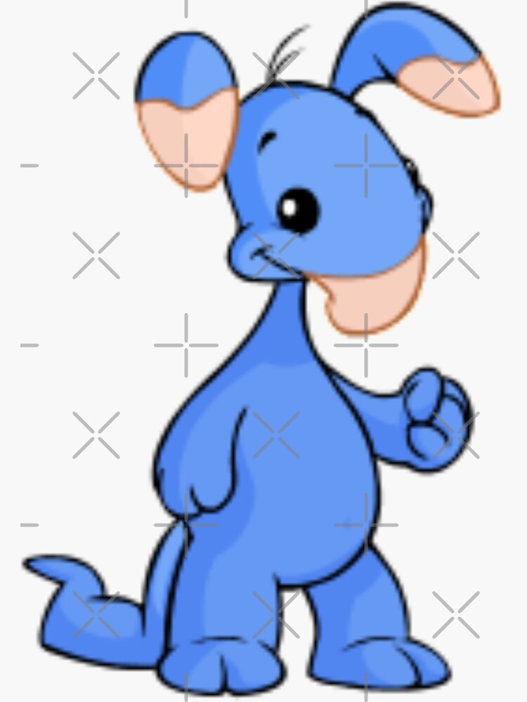 "Neopets Blumaroo" Sticker for Sale by sarahhawleyy | Redbubble