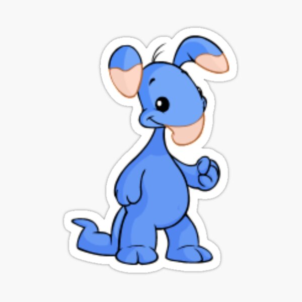 "Neopets Blumaroo" Sticker for Sale by sarahhawleyy | Redbubble