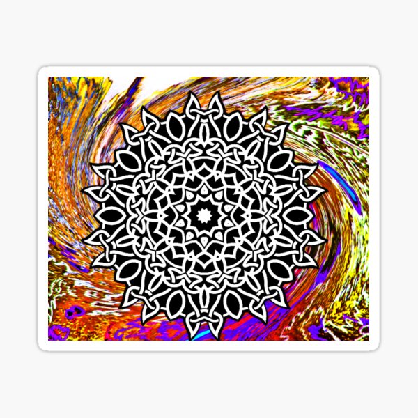 "celtic cosmic wheel" Sticker for Sale by KarenColville1 | Redbubble