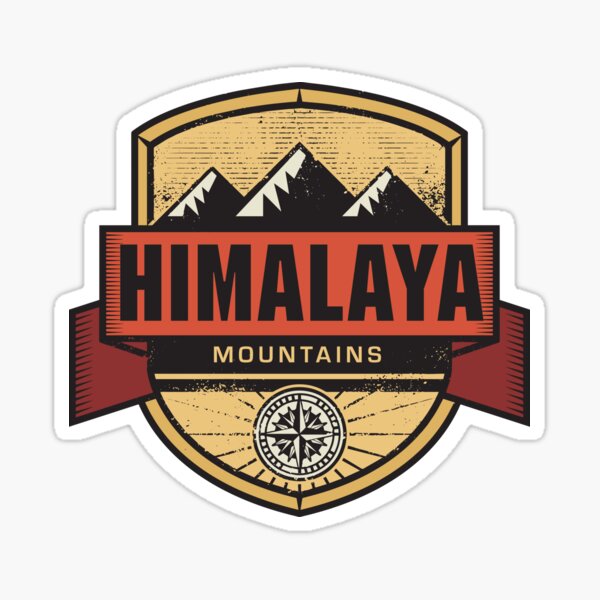 "Himalaya Mountains" Sticker by studio838 | Redbubble