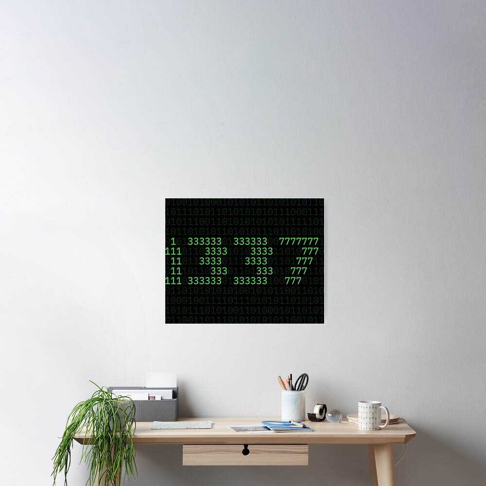 "1337 Elite Gamer Gaming Zocken Matrix Online" Poster von take-it-easy ...