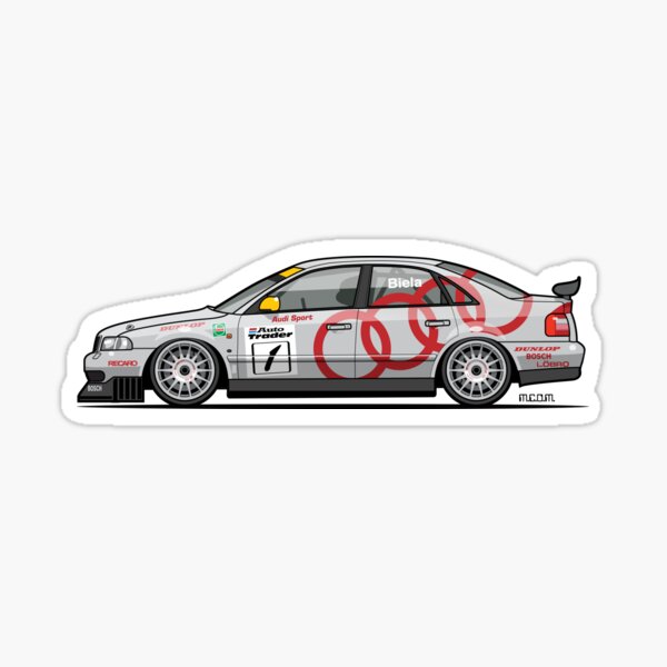 "Four Rings A4 Quattr0 B5 Super Touring" Sticker for Sale by monkeycom ...