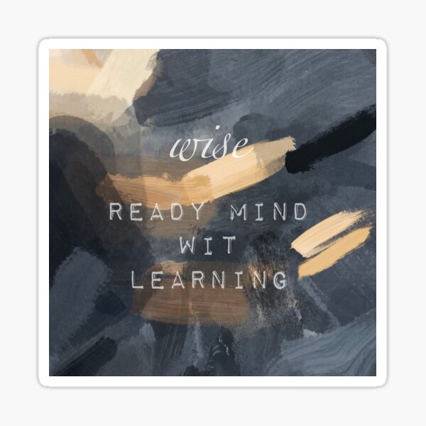 "wise" Sticker for Sale by peachthomas | Redbubble