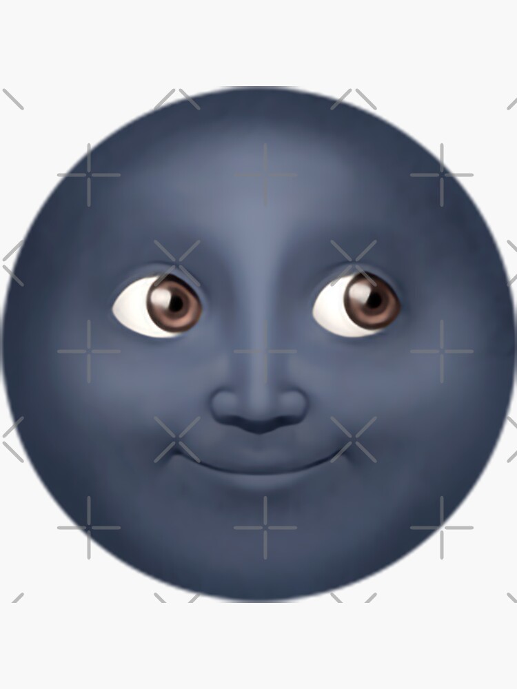 "Mond Emoji" Sticker von aMemeStore | Redbubble