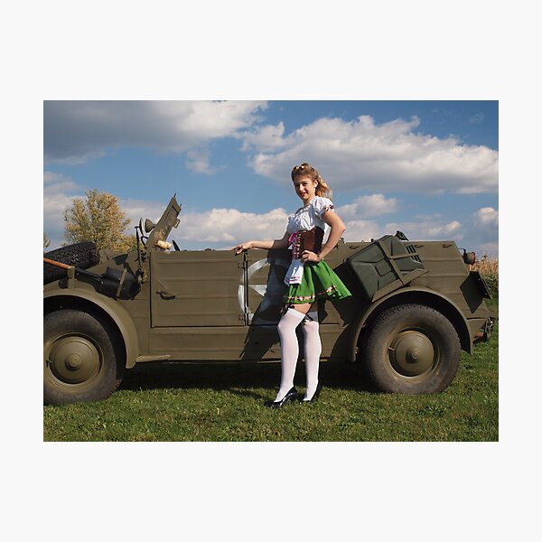 Jeep Pinup Photographic Prints | Redbubble