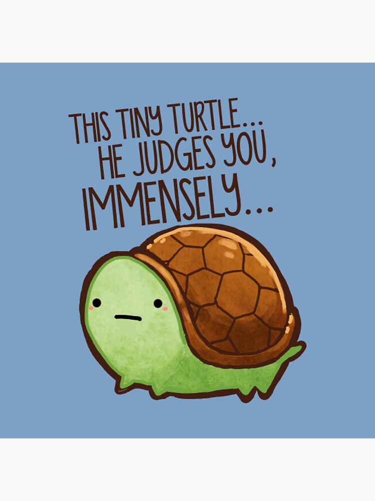 "This Turtle Judge People" Sticker for Sale by Dark-shadow | Redbubble