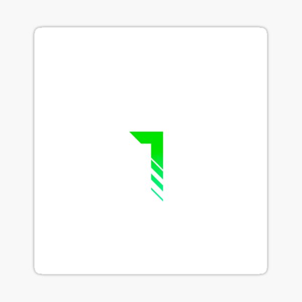 "ONE" Sticker for Sale by itsmutant | Redbubble